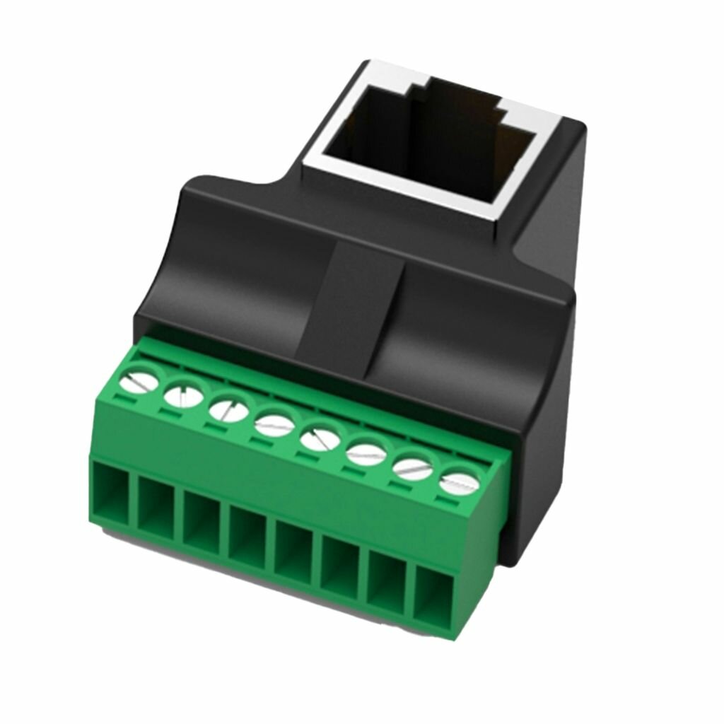 Сетевой разъем RJ45 Ethernet 8P8C с гнездом на 8-контактный адаптера преобразователя блока расширения
