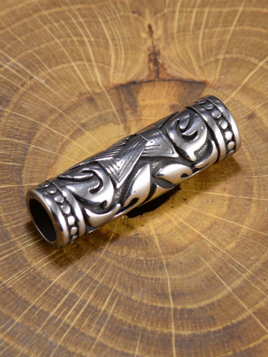 Бусина для паракорда и кожи из нержавеющей стали, Hobbylive – Цилиндр