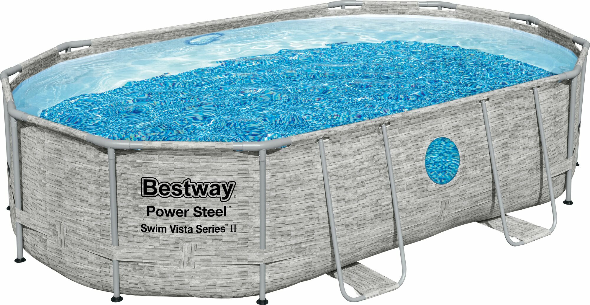Bestway Ротанг 56714 (427х250х100) Каркасный бассейн фильтр, лестница, тент, подложка