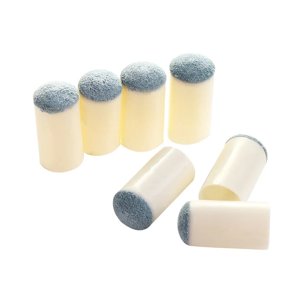 Наконечники для бильярдного кия, кожа+пластик, 13 мм, 5 шт, grey