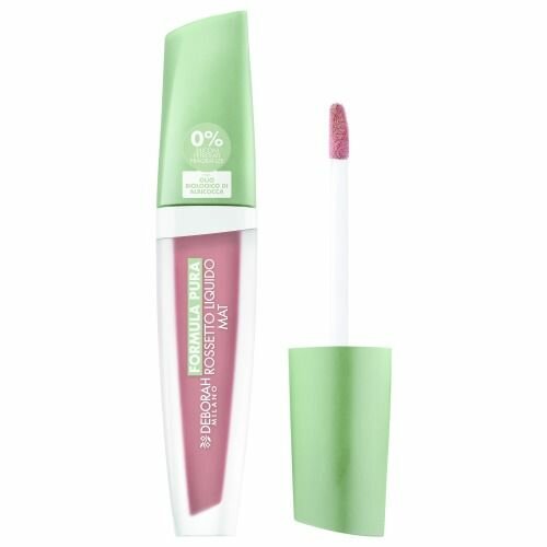 Помада для губ DEBORAH "Formula Pura", Rossetto, матовая, жидкая, тон 01, 4,8 г