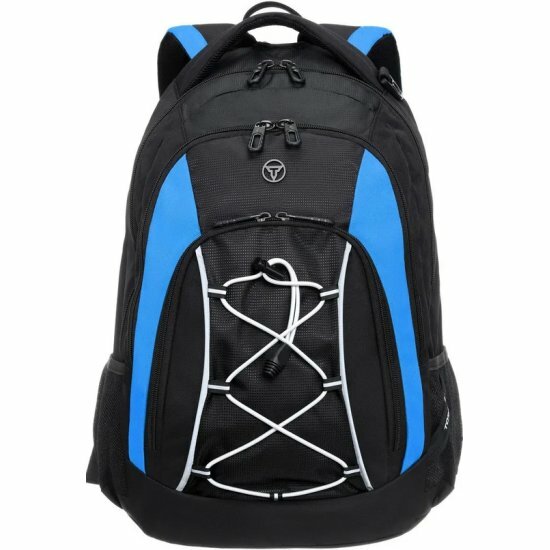 Рюкзак Torber ROCKIT с отделением для ноутбука 15", черный/синий, полиэстер, 33х19х45 см, 28 л