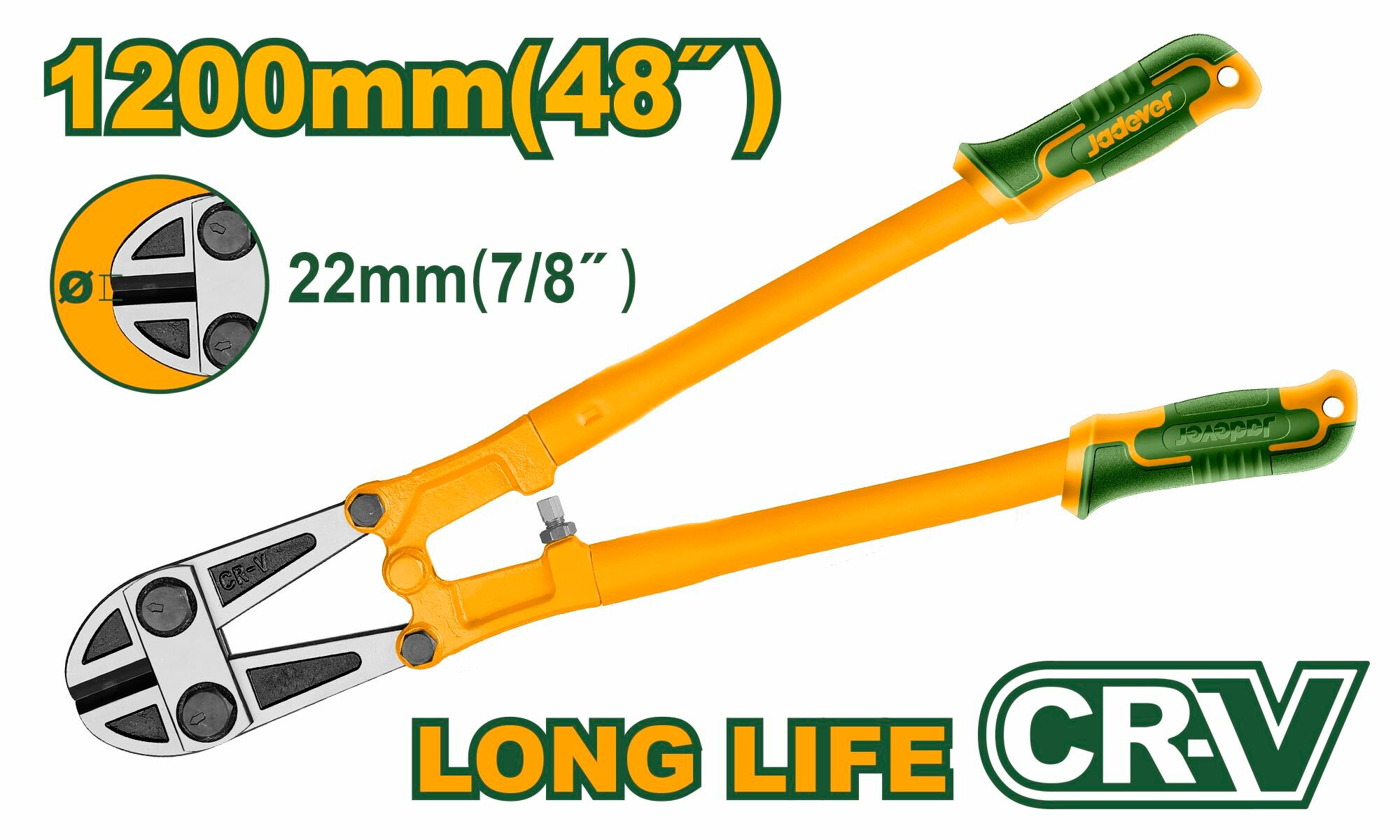 Болторез 1200мм до 22мм, лезвия CR-V JADEVER JDBC2048