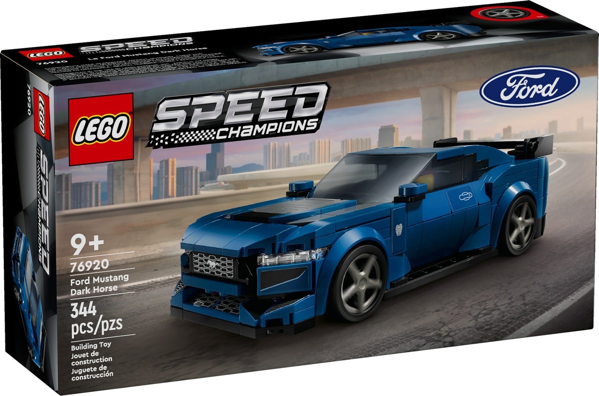Конструктор LEGO Speed Champions 76920 Спортивный автомобиль Ford Mustang Dark Horse