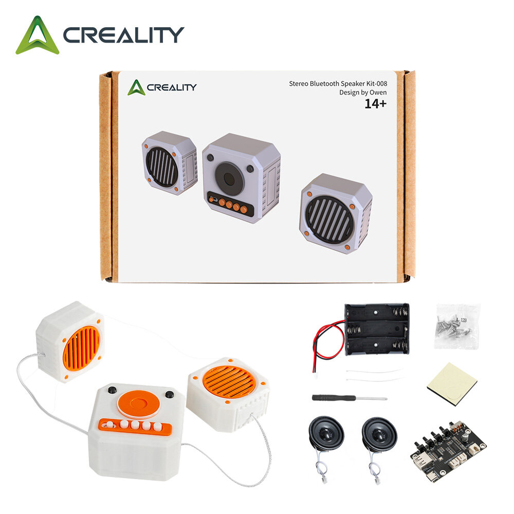 CREALITY 3D Printer Stereo Bluetooth Speaker Kit, Children's Toys, Decorations, Gifts