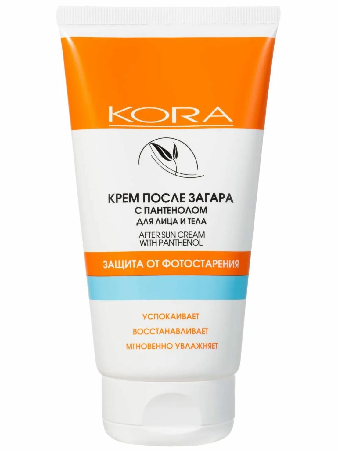 Крем KORA, после загара, для лица и тела, с пантенолом, 150 мл