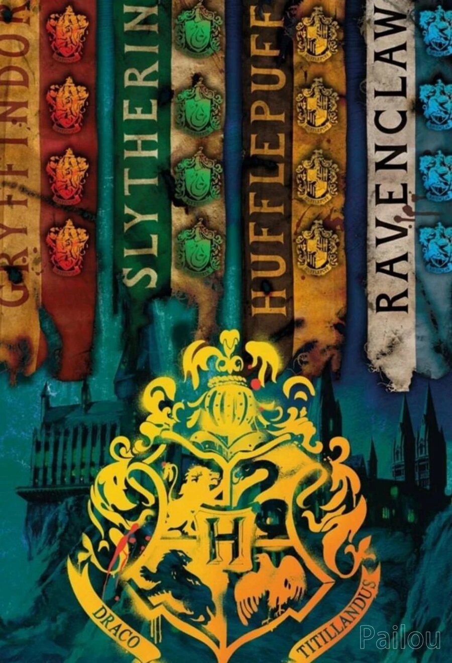 Алмазная мозаика на подрамнике "Гарри Поттер" круглые бриллианты 40х50см