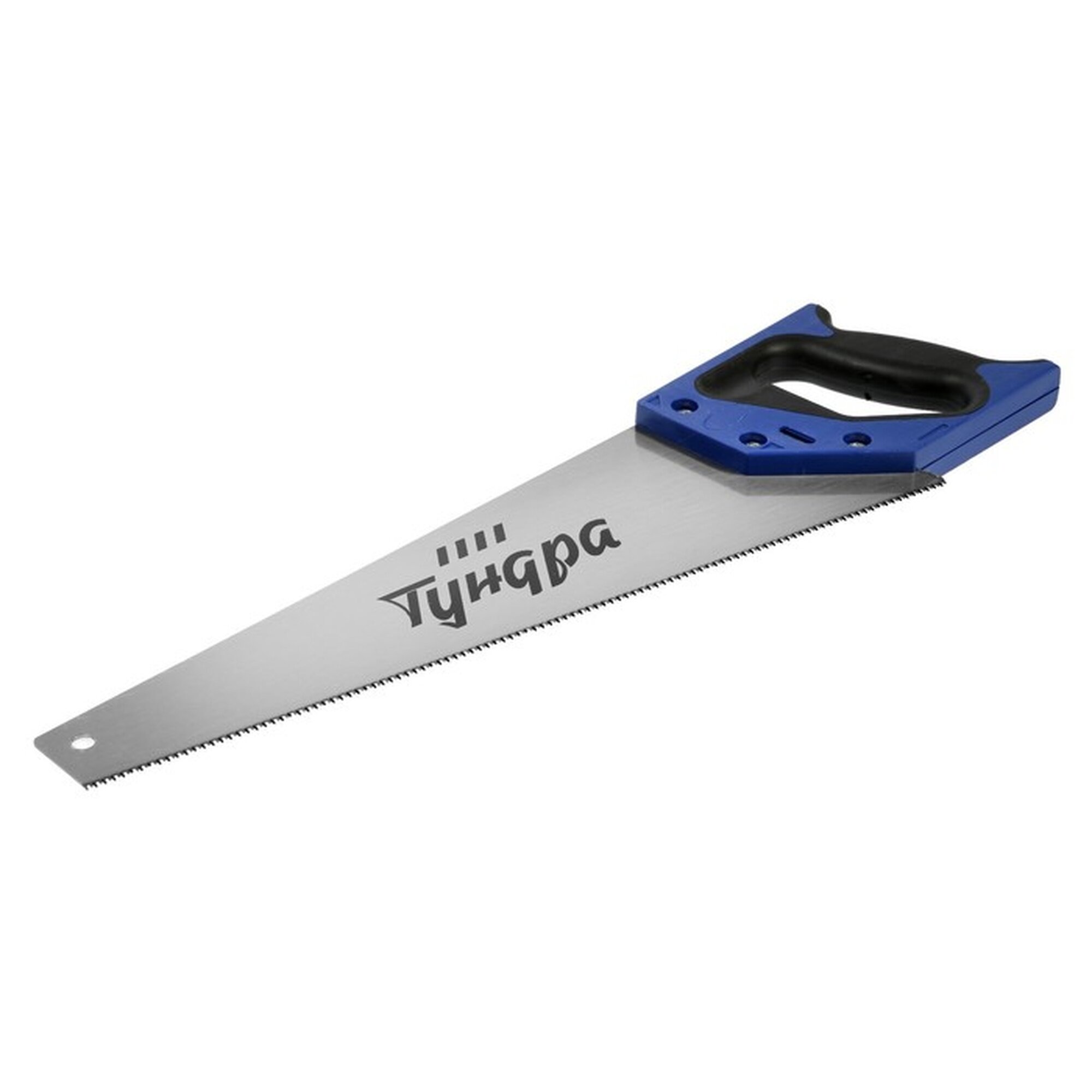 Ножовка по дереву тундра, 2К рукоятка, 3D заточка, чистый рез, 14-15 TPI, 400 мм