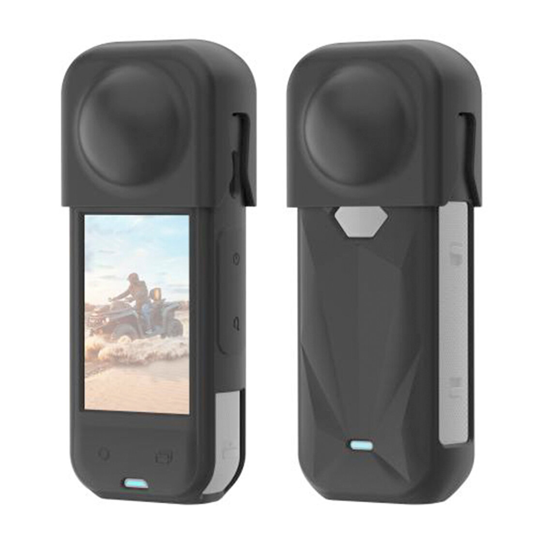 Силиконовый чехол для экшн камеры Insta360 X5, PULUZ, черный