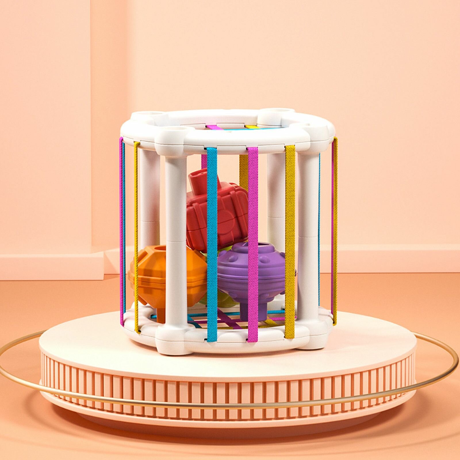 Сортер, интерактивный, для развития внимания и памяти, от 1 года, пластик, 1 шт