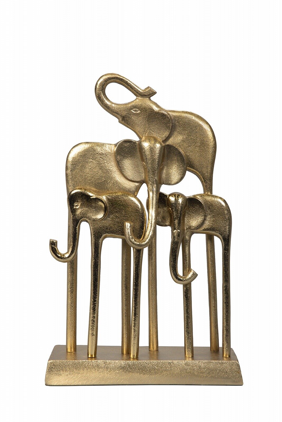 Настольный декор "Elephants", дизайнерский, металл, золотой, 43см