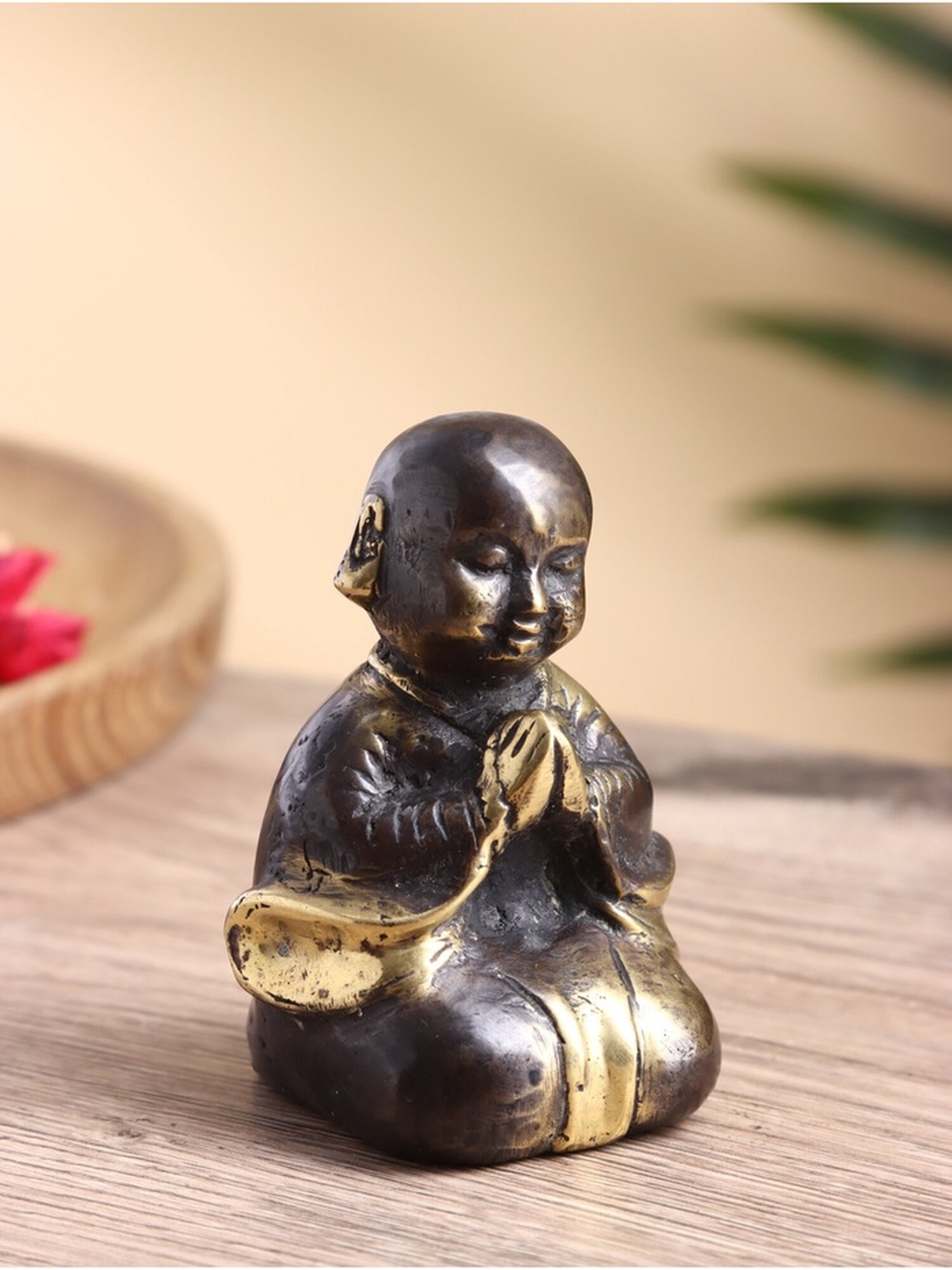 Статуэтка Сима-ленд "Монах", металл, 6 x 6 x 9 см, коричневая