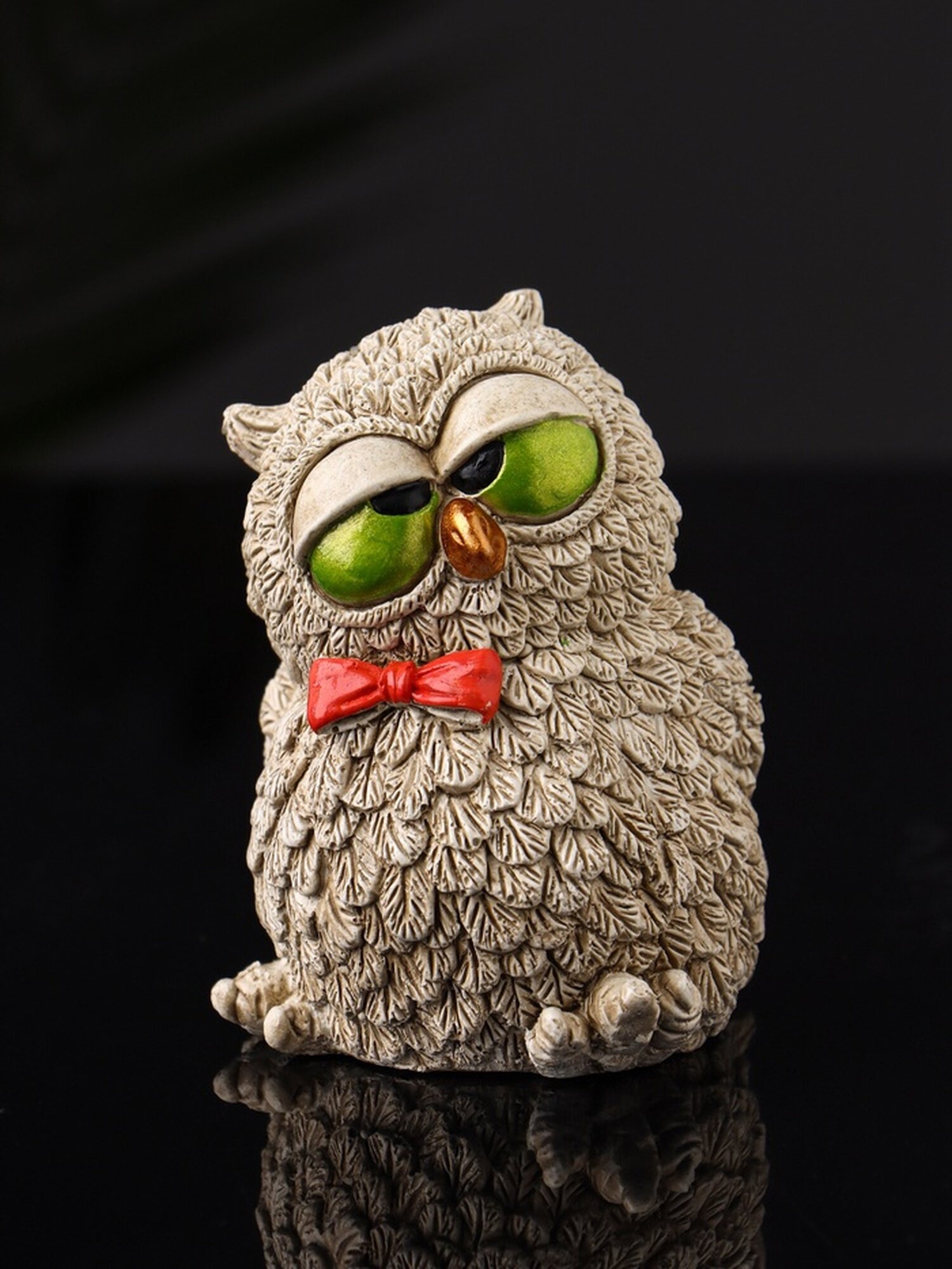 Фигурка Хорошие сувениры «Филин с бантом», гипсовая, 8 x 6 x 6,5 см