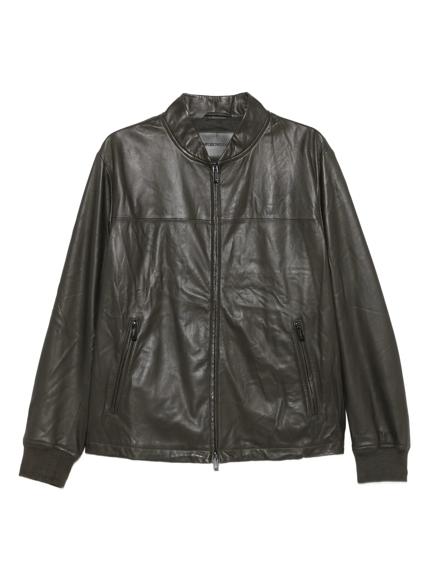Куртка Zip-up leather jacket