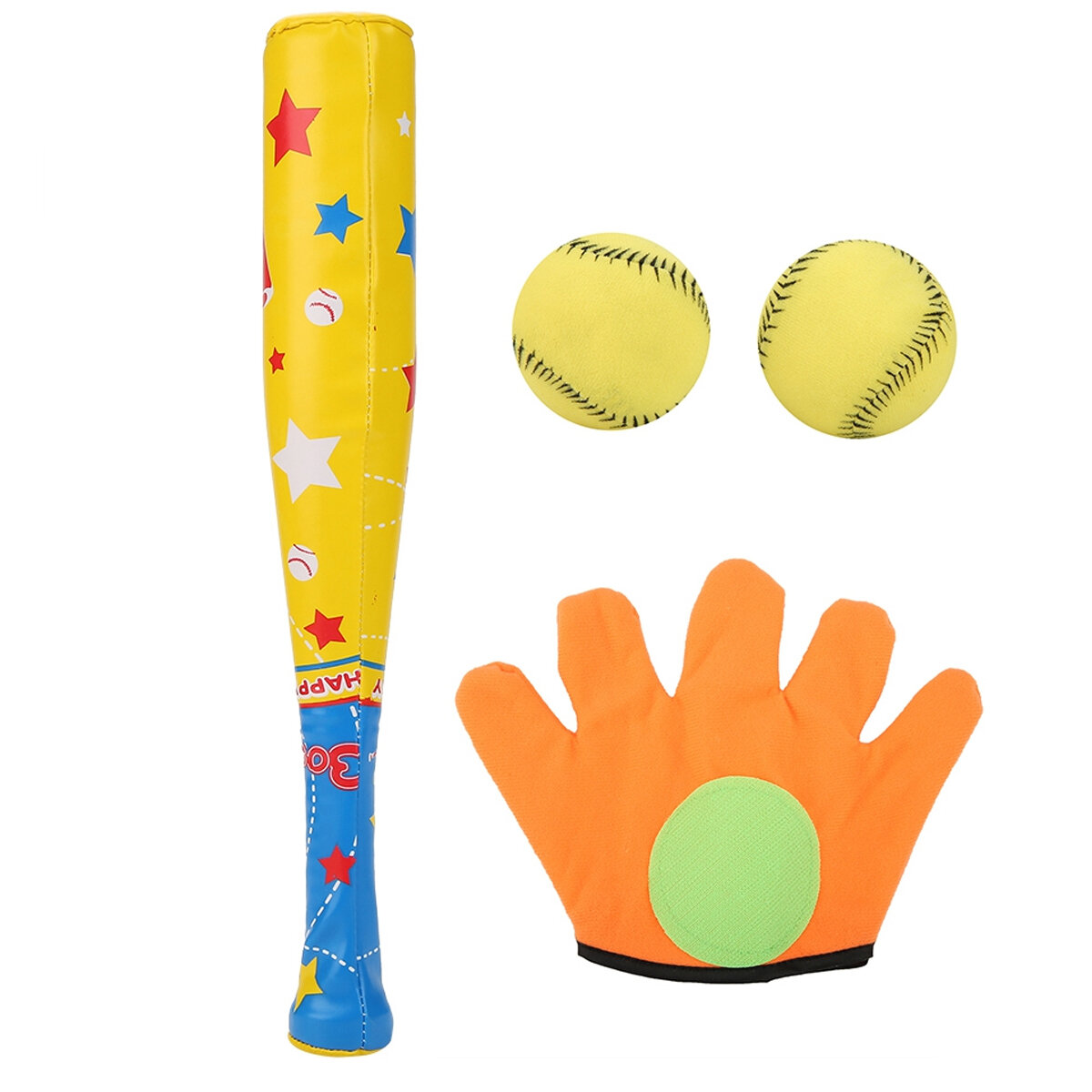 4 шт. спортивные бейсбольные игрушки мягкие бейсбольные биты мяч перчатки набор для детей подарки