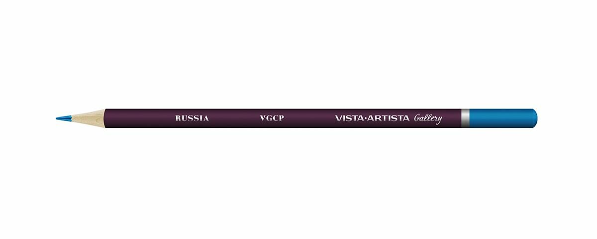 Карандаш 6 штук цветной художественный "VISTA-ARTISTA" "Gallery" VGCP заточенный 506 Синий (Blue)