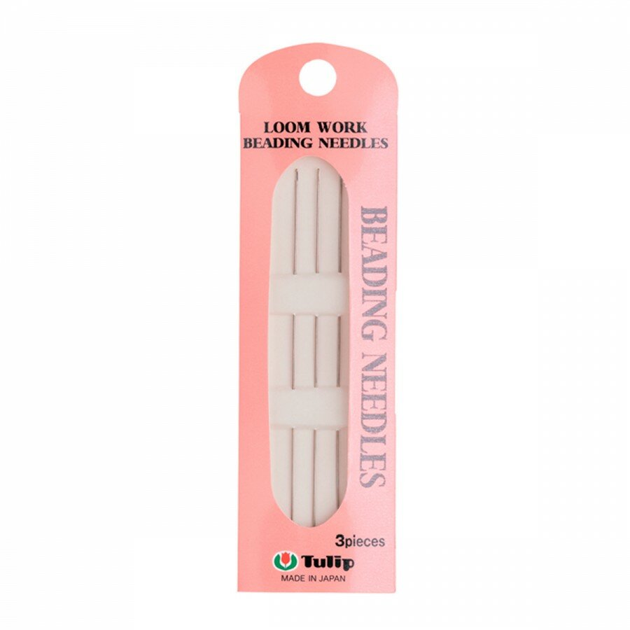 Иглы ручные для бисера, размер 0,5*90мм, сталь, 3шт в упаковке, Tulip, TBN-010e