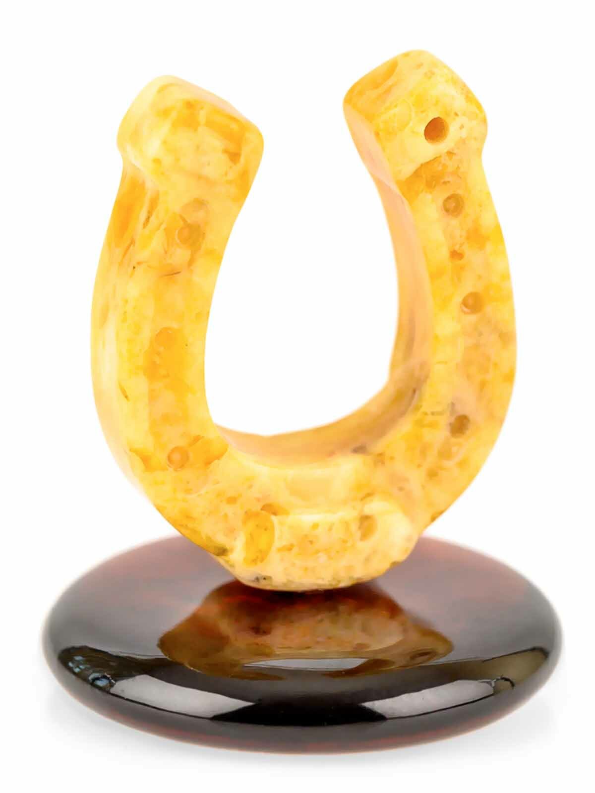 Сувенирная фигурка Балтийский Янтарь - Подкова, 4 см