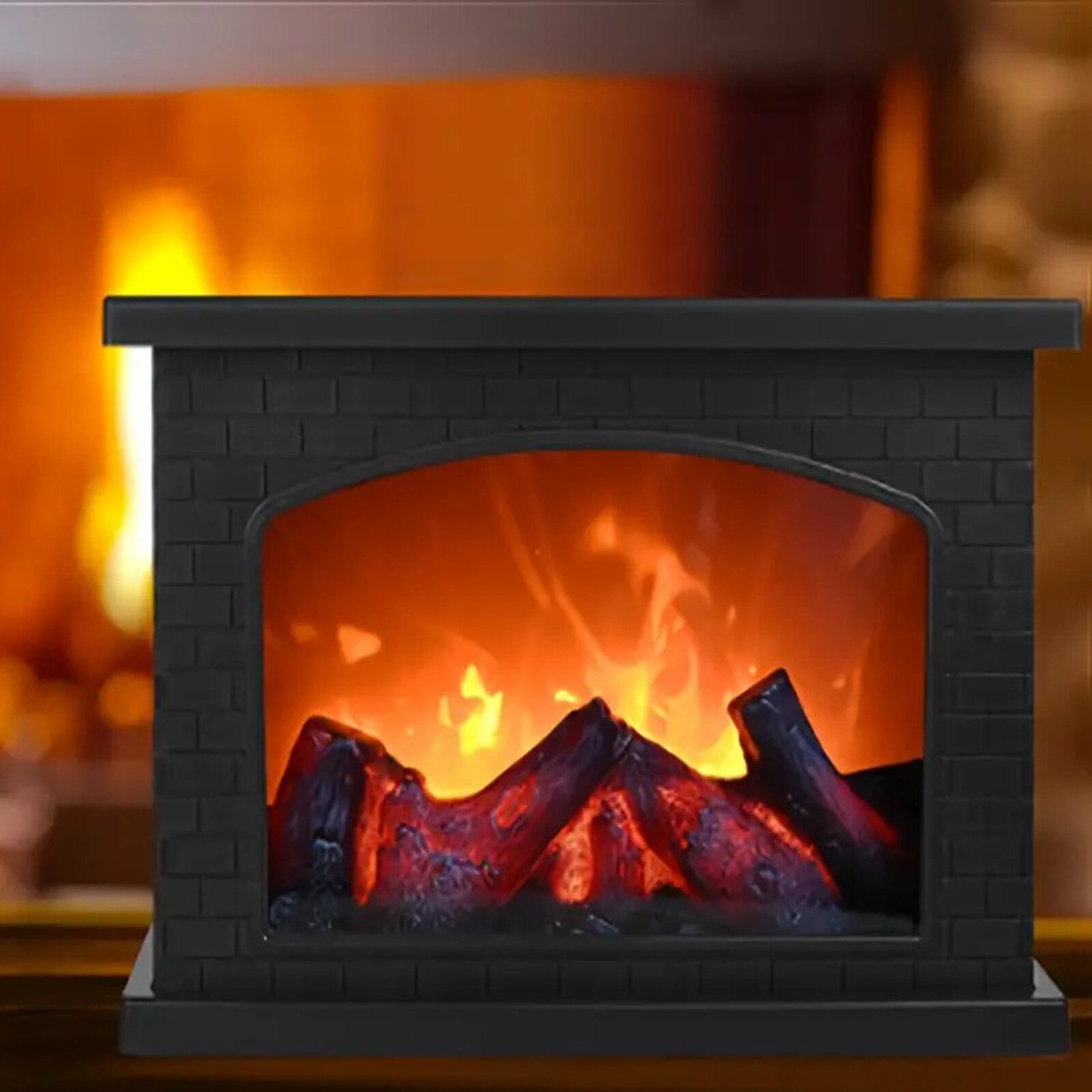 Светодиодный ночник с имитацией пламени в винтажном стиле, декоративные каминные светильники