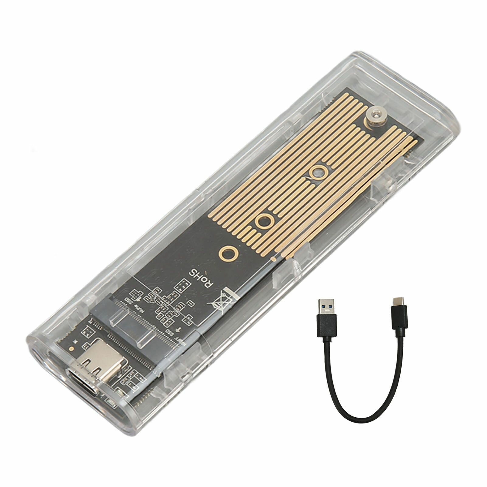 Внешний корпус SSD M.2 SATA USB 3.1 Type C 10 Гбит/с Поддержка NGFF NVME Tool Бесплатный адаптер корпуса SSD