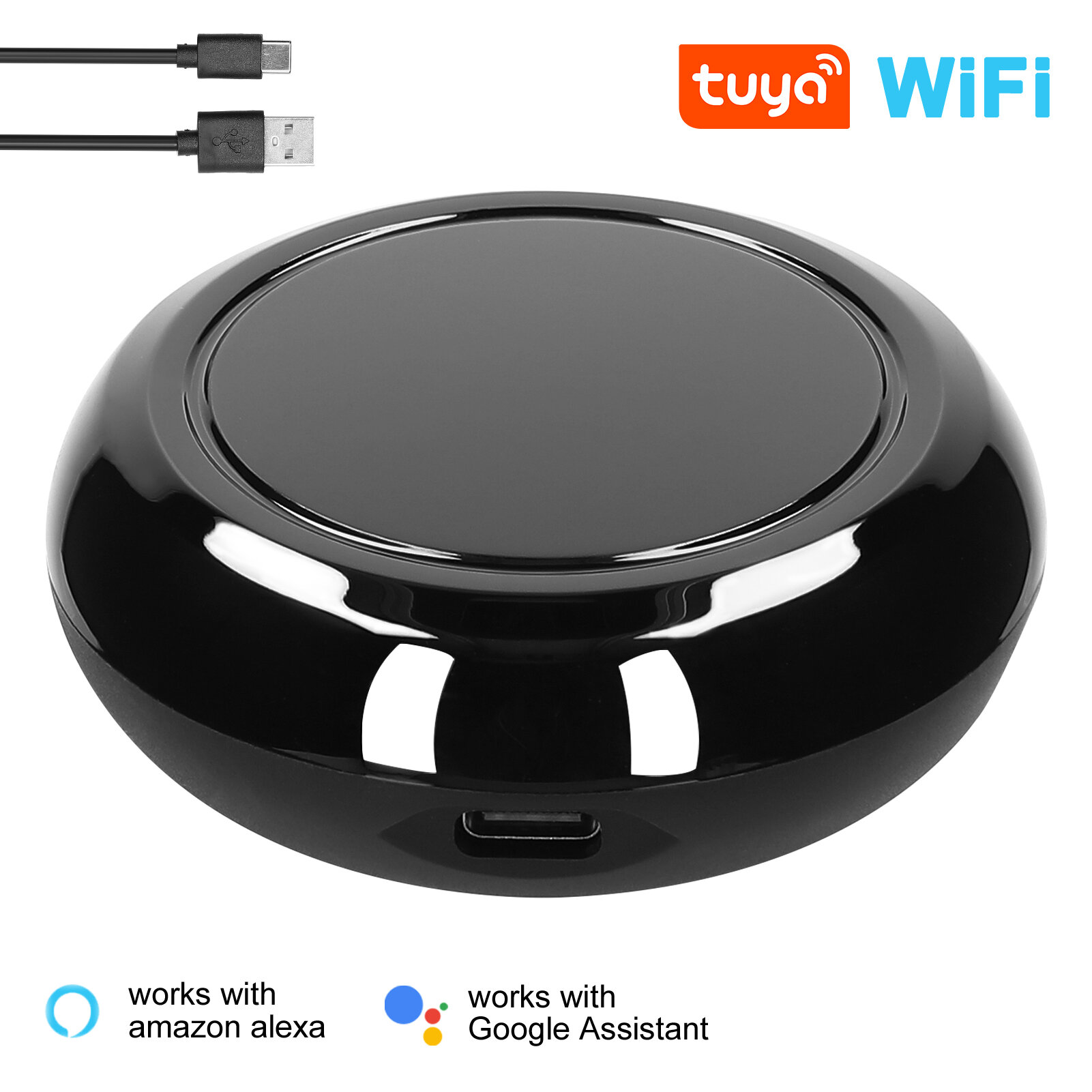 Tuya WiFi IR Universal Remote Controller All-in-One Wireless Infrared Compatible with Alexa Assistant Voice Control