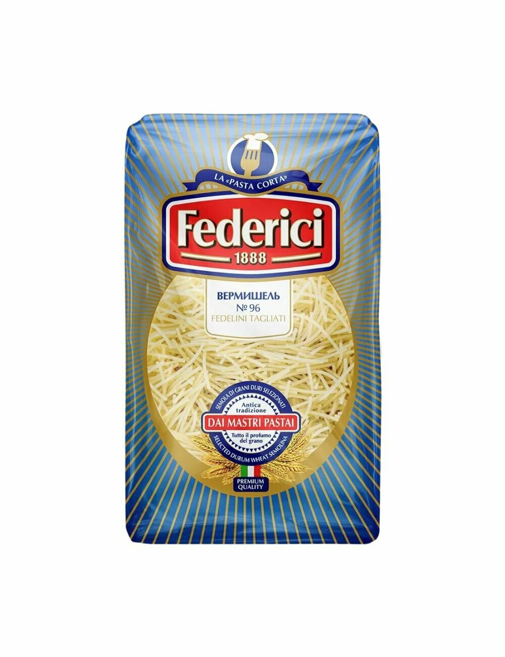 Макаронные изделия Federici Вермишель №096, 400г 1шт