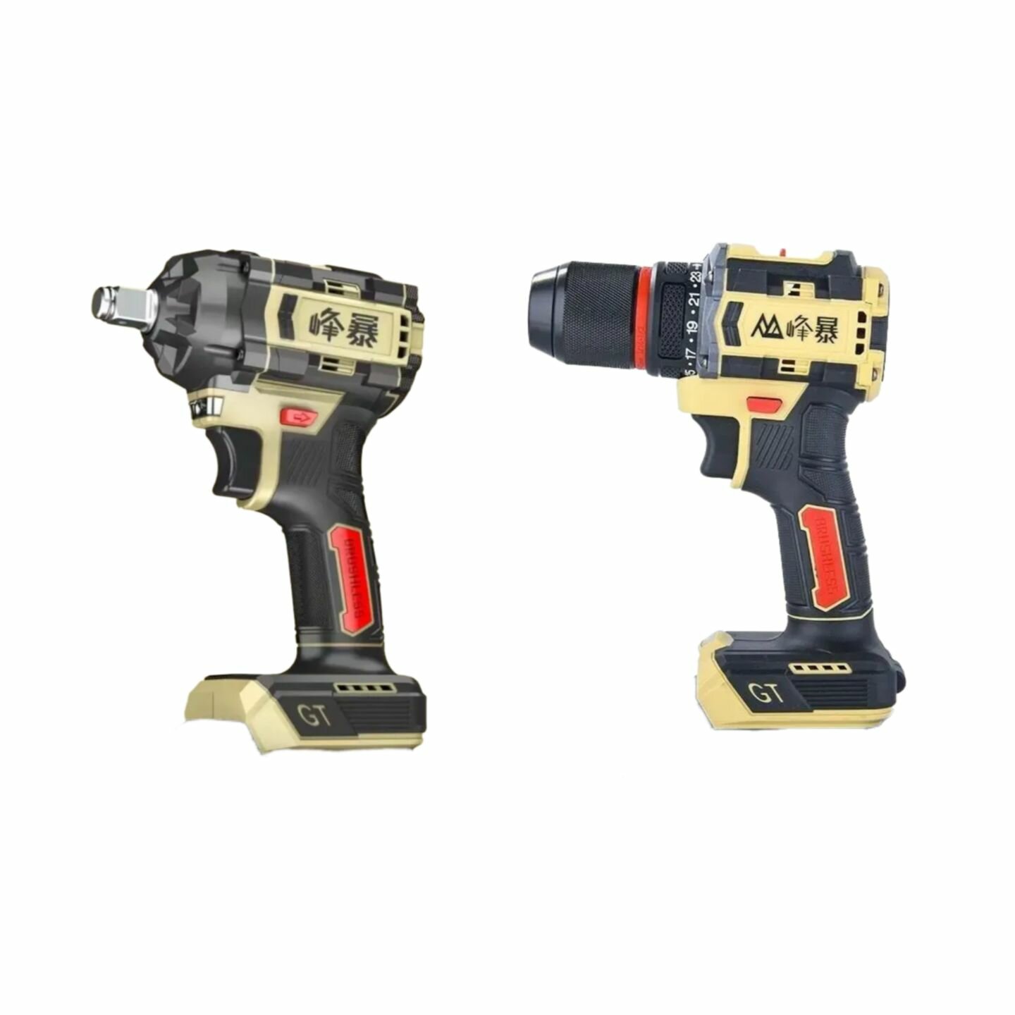 Ремесленные инструменты FengBao, Дрель-шуруповерт 21-13+ударный аккумуляторный гайковерт 380 Без АКБ и без ЗУ