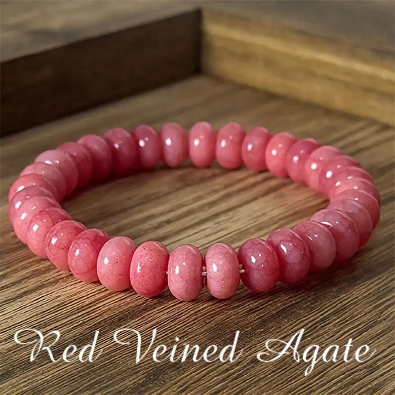 YM Mall Браслеты из бусин Агат разного цвета Счетная бусина Богатство