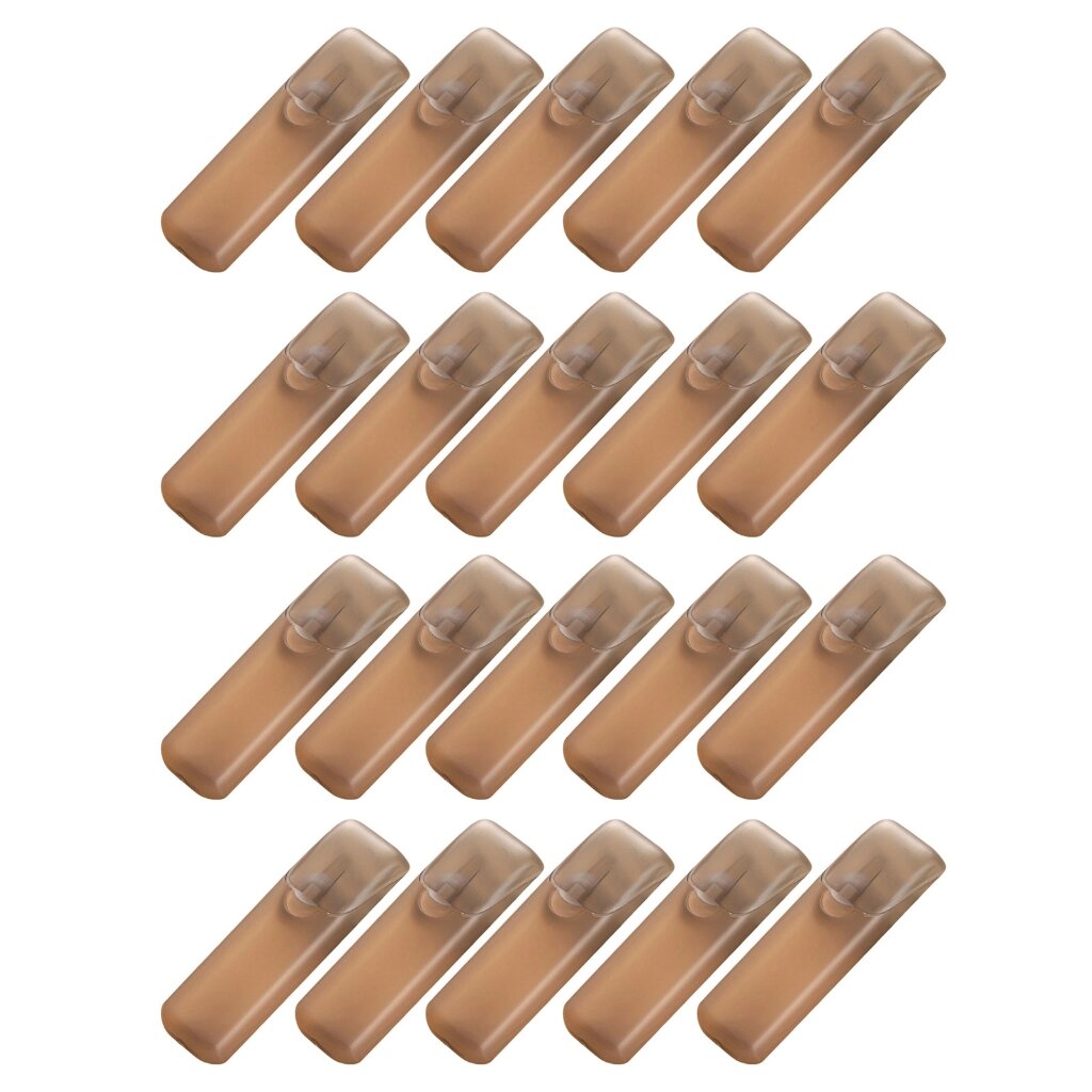 20 шт, портативная коробка для ватных тампонов-прозрачный черный