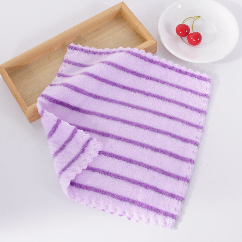 Коралловая флисовая салфетка для мытья посуды, впитывающая салфетка для уборки дома, для протирки столов, посуды, рук,