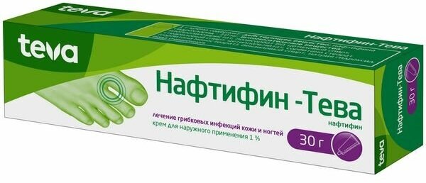 Нафтифин-Тева крем для наружного применения 1% 30г