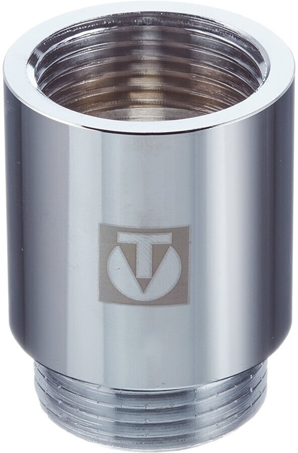 Удлинитель Valtec 40 мм х 1 ВР(г) х 1 НР(ш) хром латунный (VTr.198. C.0640)