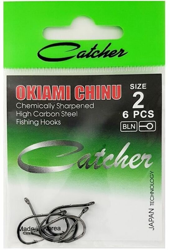 Крючок "Catcher" OKIAMI CHINU Size 2 (5 пакетиков)