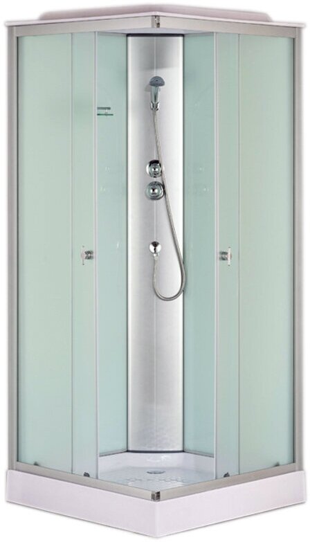 Душевая кабина 100х100 с низким поддоном Loranto Sunway CS-6411F, 100*100*215