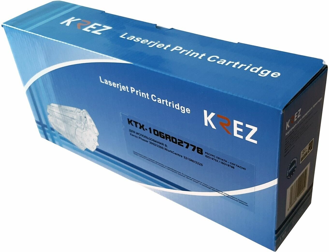 Совместимый тонер-картридж KREZ (KTX-106R02778) черный для Xerox Ph3052/3260/WC3215NI/3225 3К