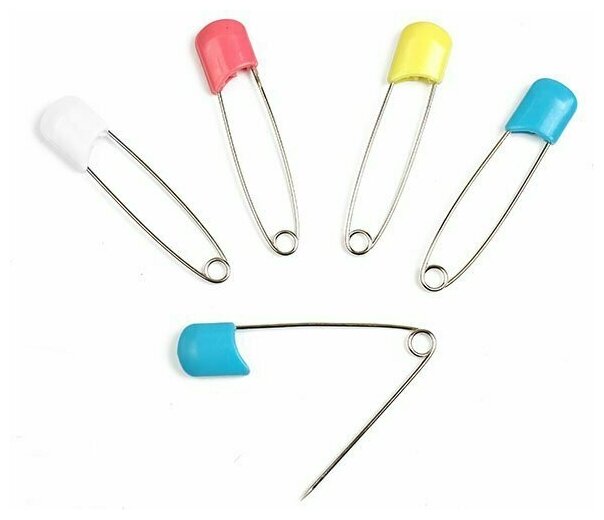 Булавки английские с безопасным замком (булавки для пододеяльника) 56 мм (144 штуки)