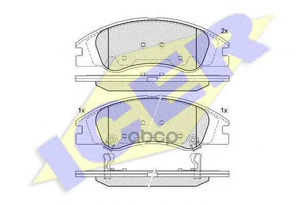 Колодки торм. диск. Cerato 1.6i 16v 2.0 CRDi 2.0i EX 04- Icer арт. 181708