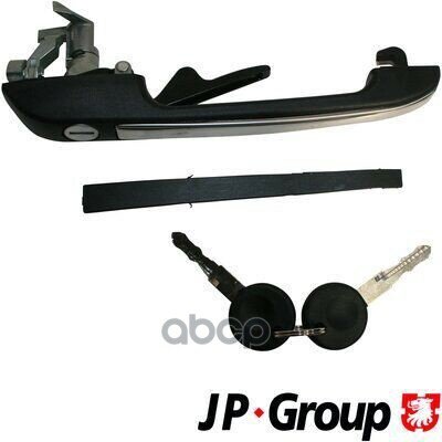 Ручка двери VW CADDY I 82-92, GOLF II 83-92, JETTA II 84-92, PASSAT 80-88 LH Front JP Group арт. 1187100671