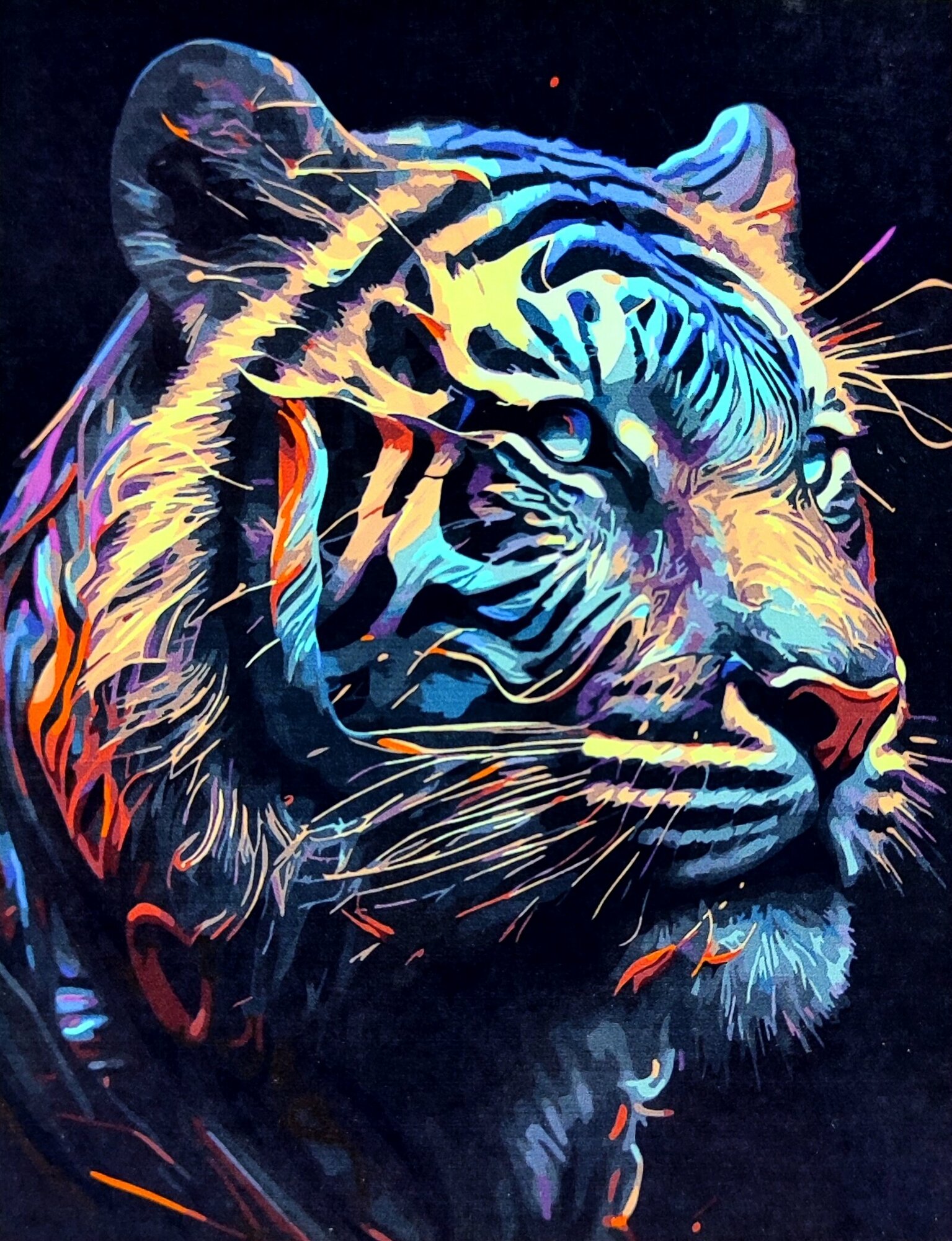 Картина "Лев", Paintboy, 40x50 cм, акриловые краски, холст на подрамнике