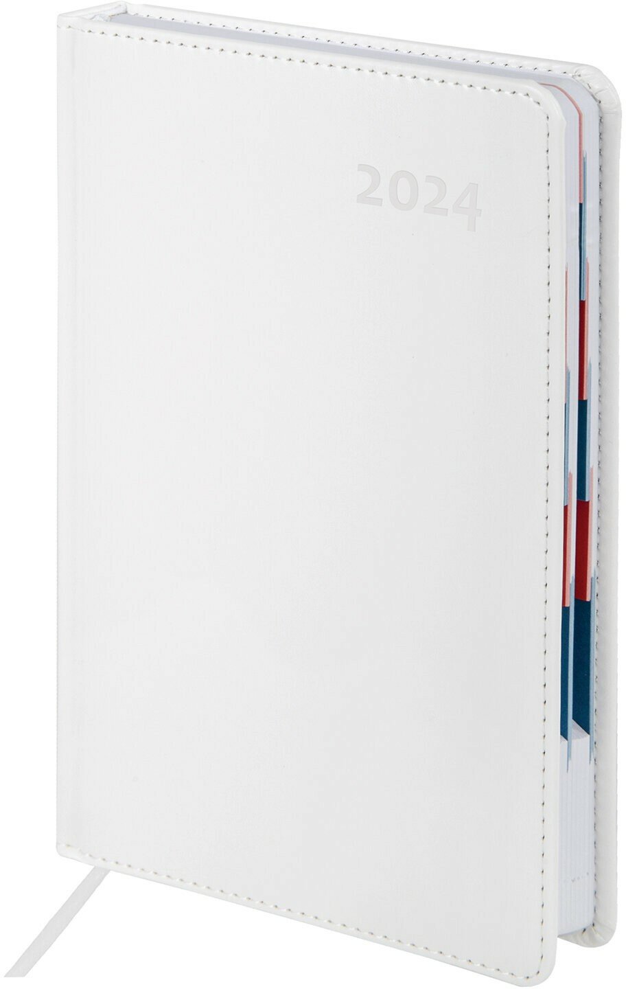 Ежедневник датированный 2024 White, А5, 168 листов, белый