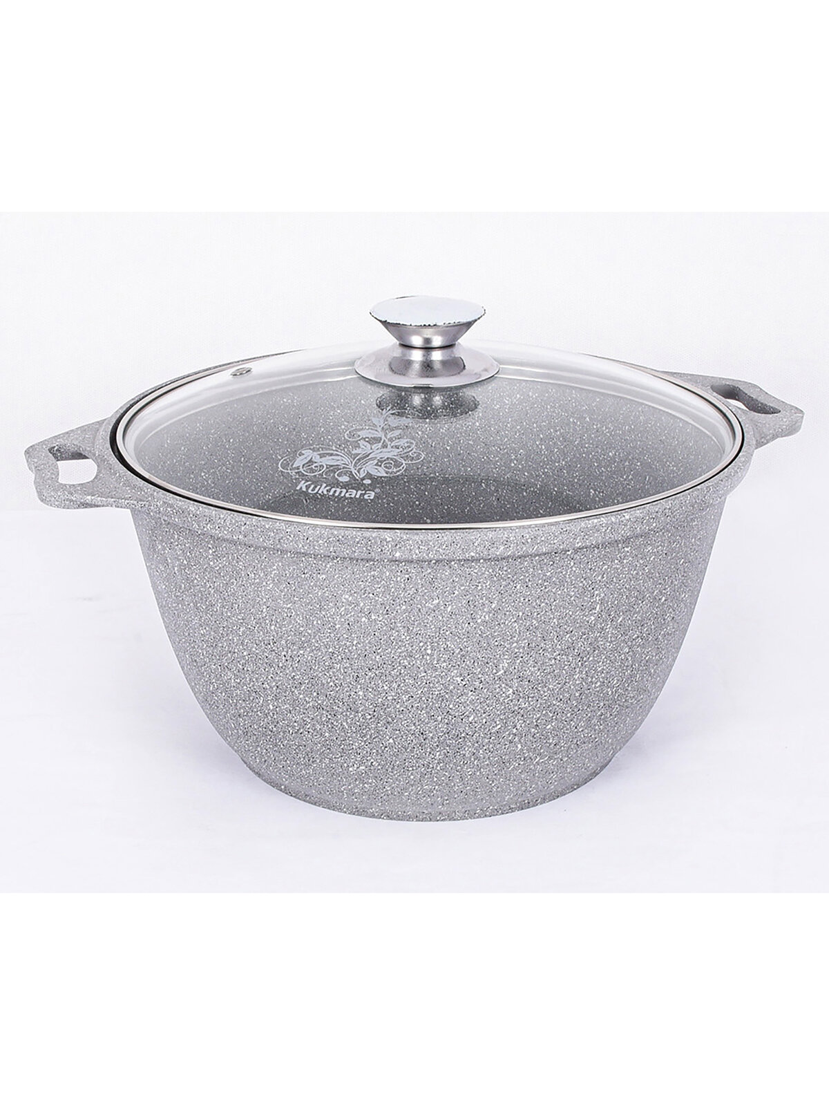 Кастрюля с крышкой Kukmara Мрамор антипригарная, 4 л