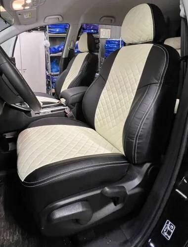 Чехлы на сиденья для Haval M6 / авточехлы с ромбом для Haval M6, Хавейл М6