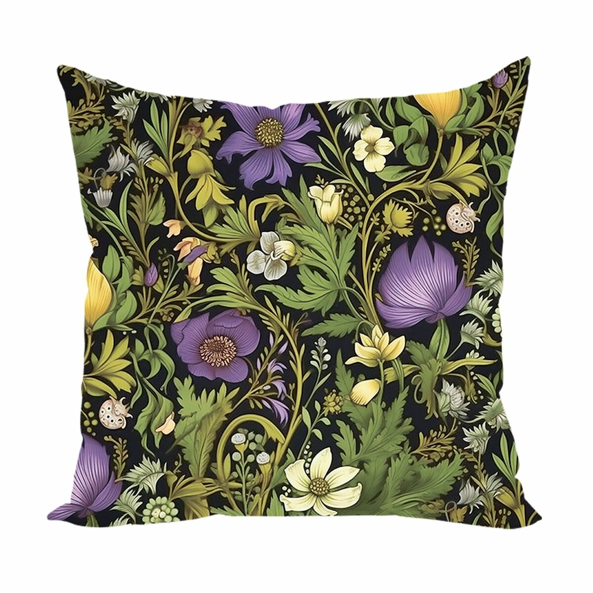 Чехол для подушки Фиолетовый цвет Моррис 40х40 велюр