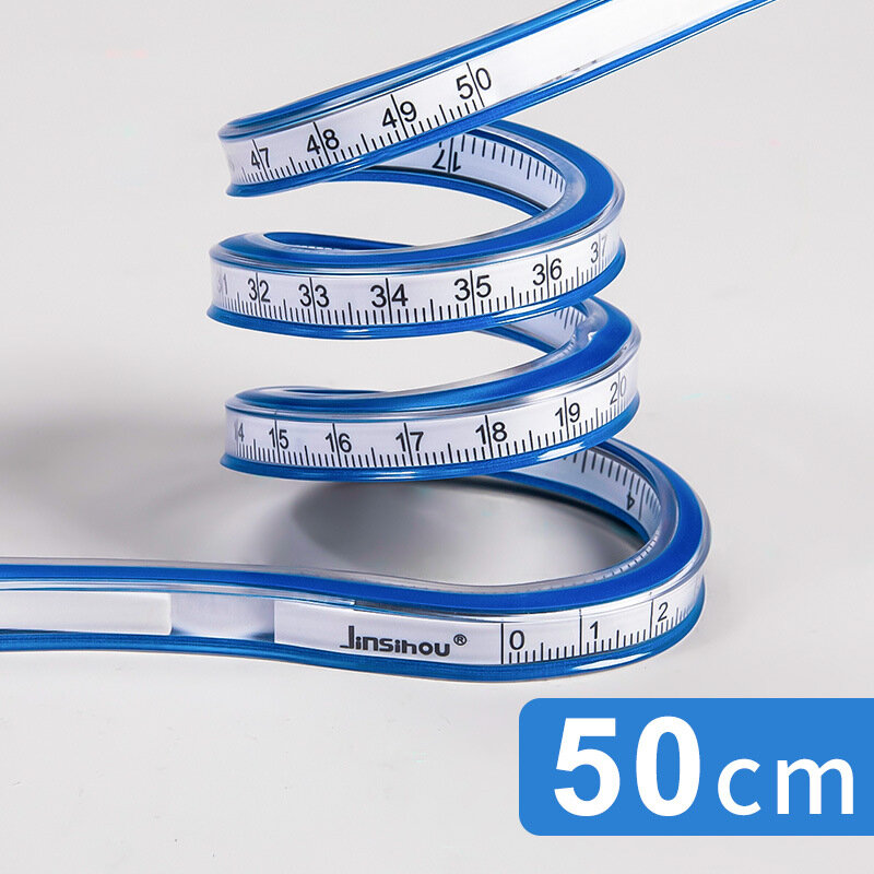 Линейка для рисования, змеевидная, 50см