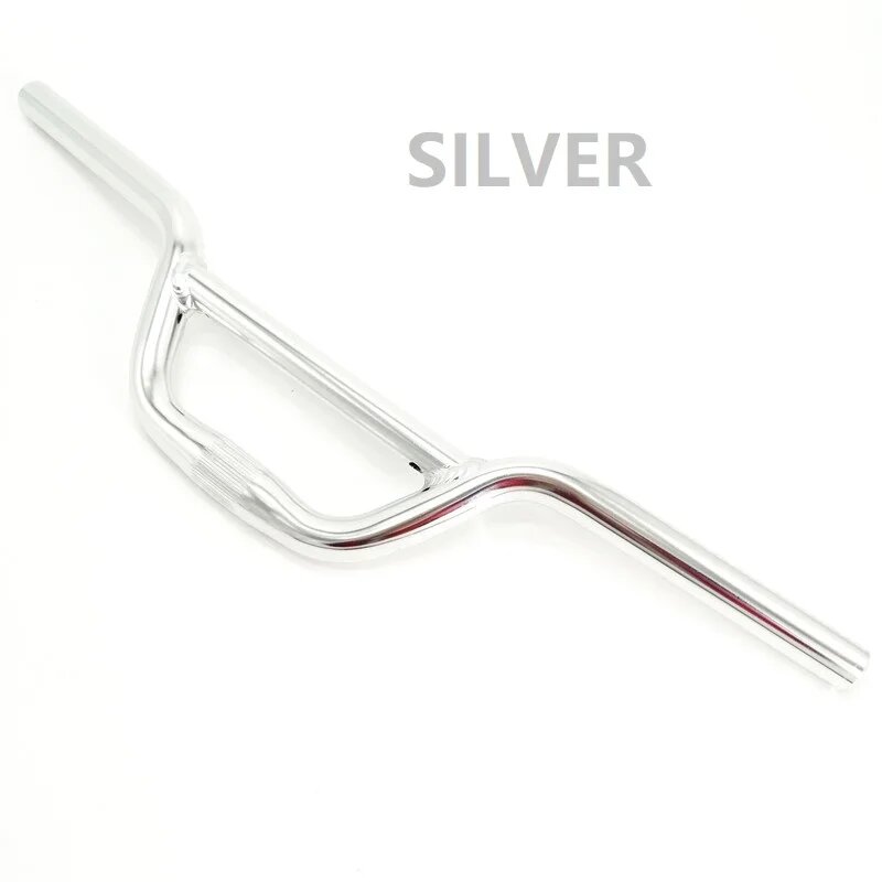 Руль для детского BMX велосипеда Action Show черный серебристый Серебряный, белый