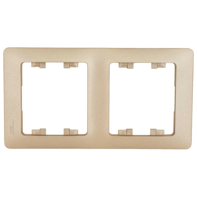 SCHNEIDER ELECTRIC Glossa рамка 2-поста титан вертикальная установка для панелей