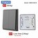 Aqara E1 Gray выключатель, No Neutral 2key