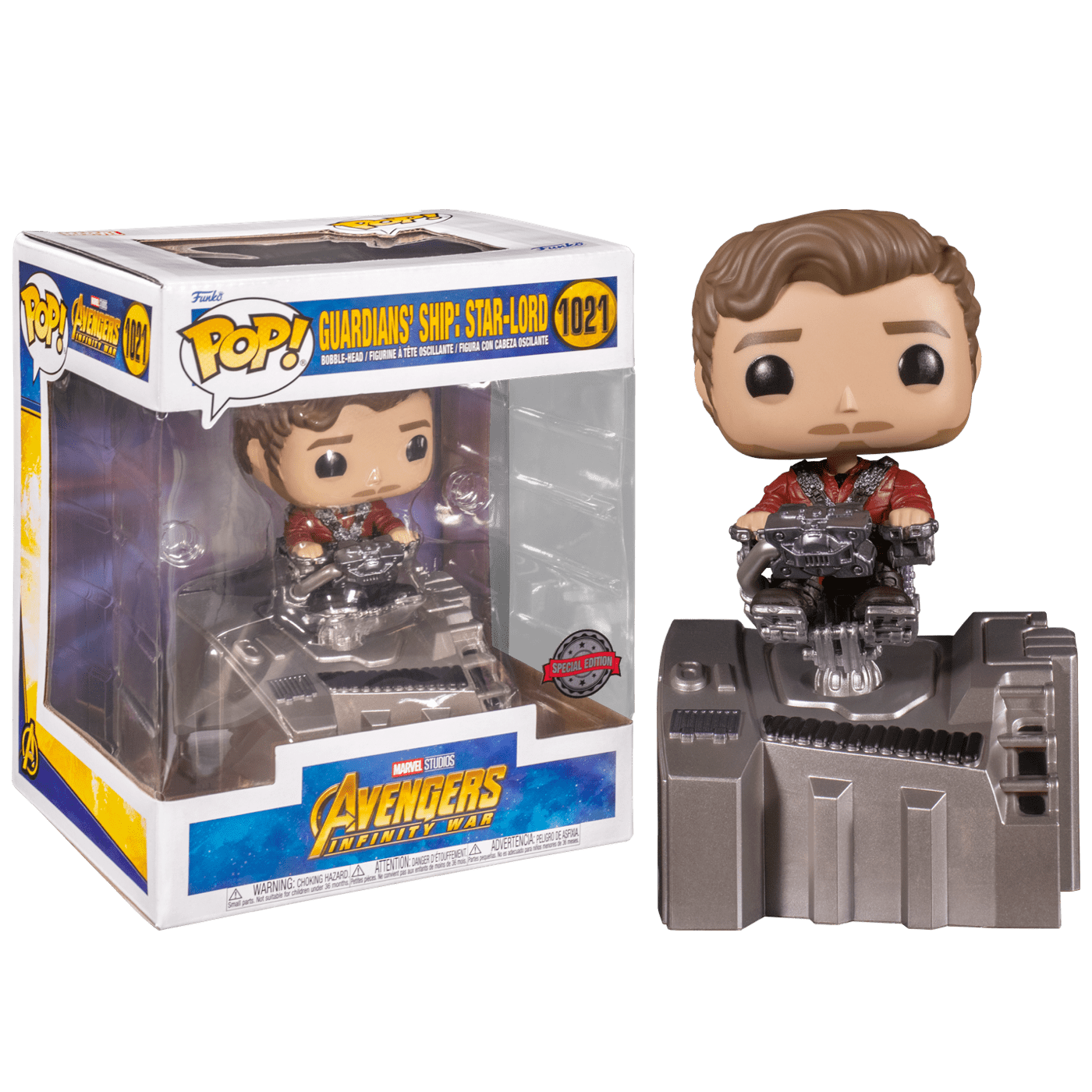 Фигурка Funko POP Deluxe Marvel Avengers: IW Guardians Ship - StarLord (Exc) (1021) (63207)