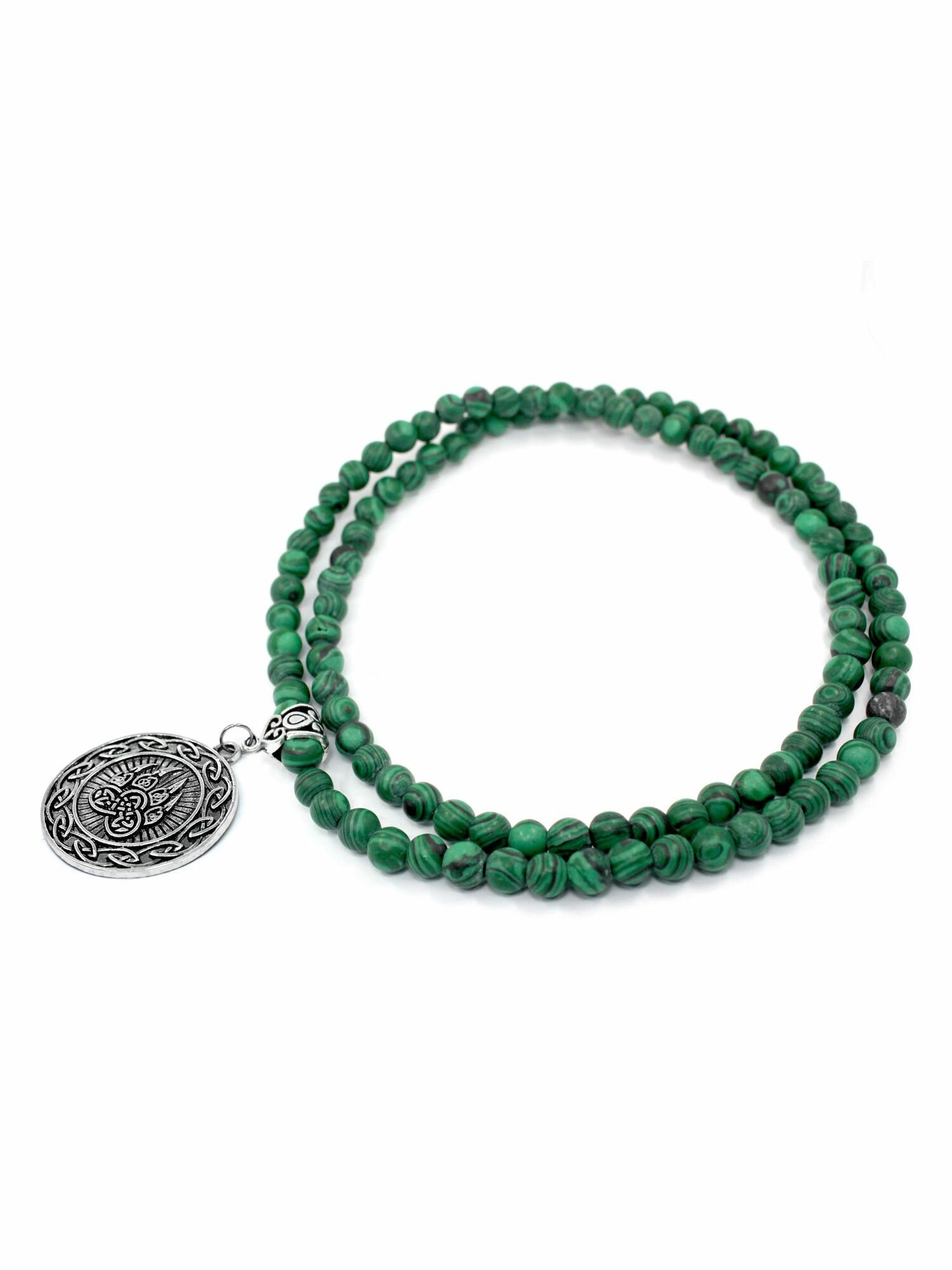 Бусы, малахит