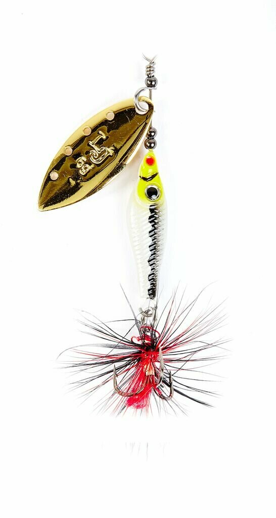 Блесна вращ. Lucky John TRIAN BLADE LONG 12.0г 004 в блистере